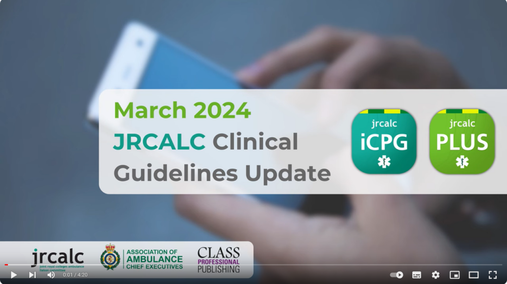 Guideline Updates – JRCALC